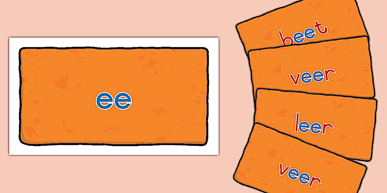 Graad 1 Klanke Woordmuurkaarte ee (teacher made) - Twinkl