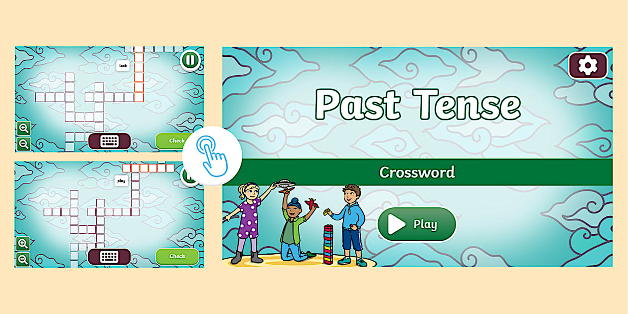 KS1 Interactive Past Tense Crossword | English | Twinkl