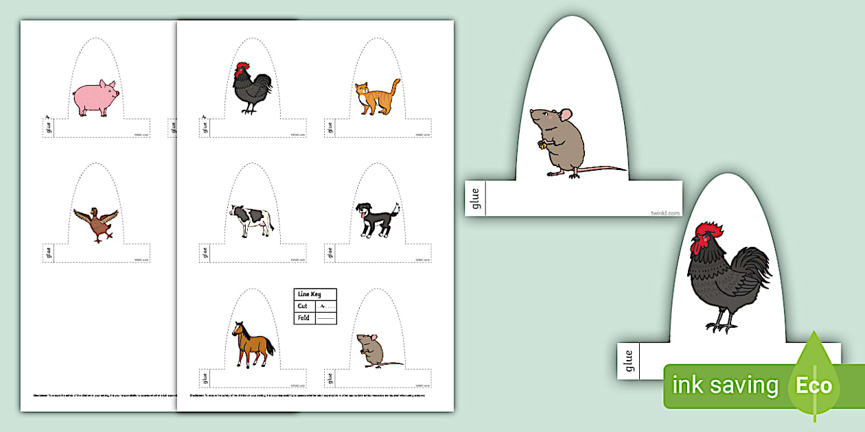 Farm Animal Finger Puppets (teacher made) - Twinkl