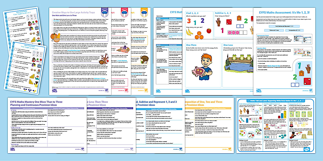 EYFS Planning & Assessment Pack White Rose It's Me 1, 2, 3!