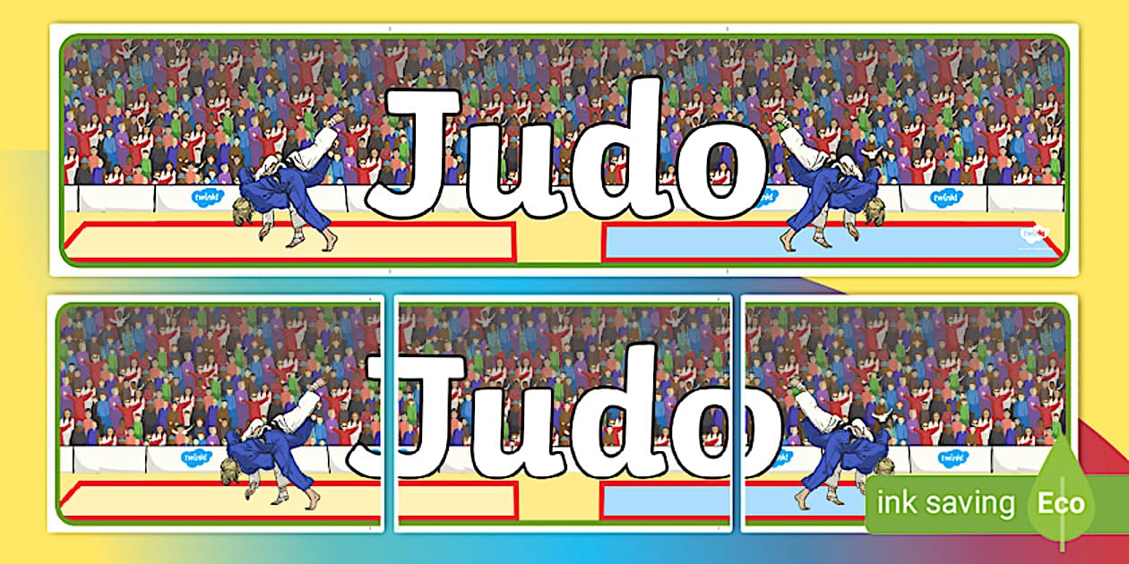 Rio 2016 Olympics Judo Display Banner (teacher made)