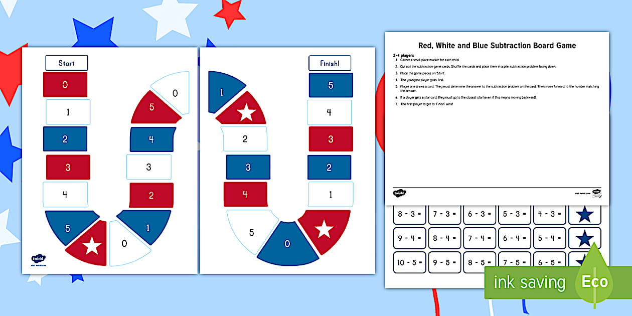 Engaging 4th of July Math Game for PreK | Twinkl USA