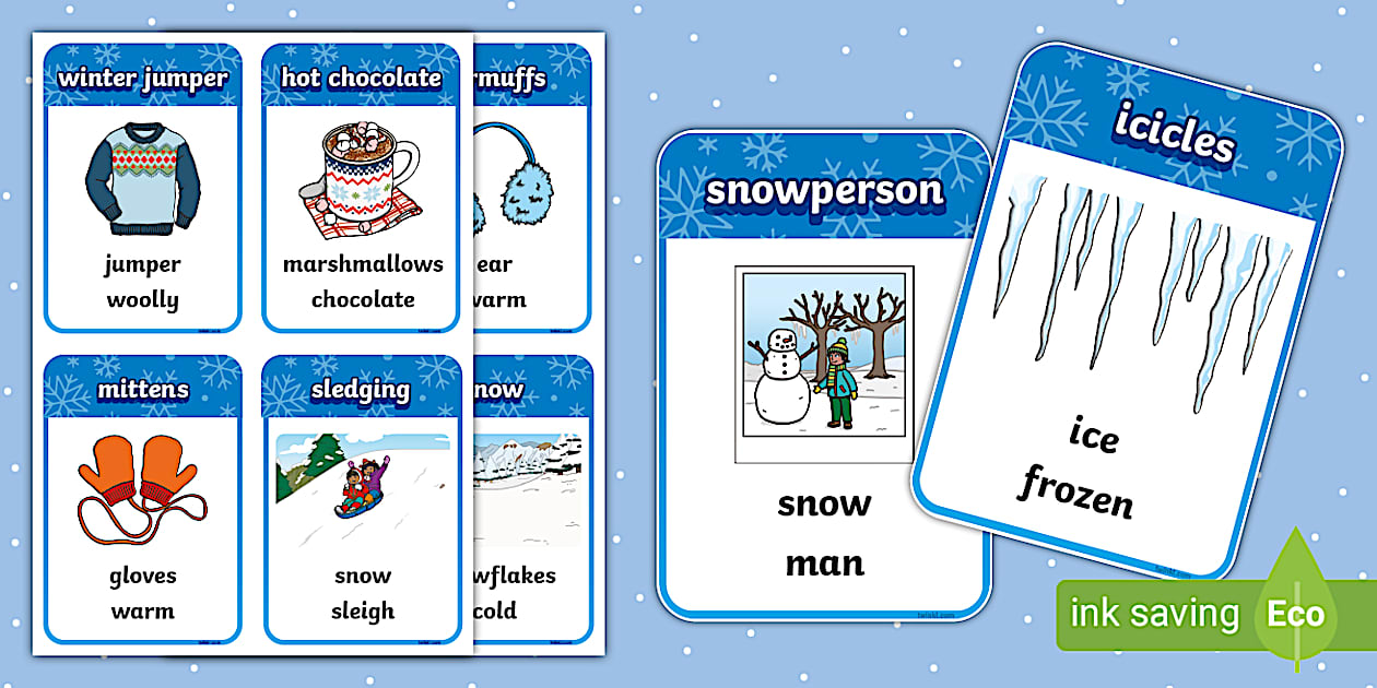 Winter 'Leave it out!' Game Cards