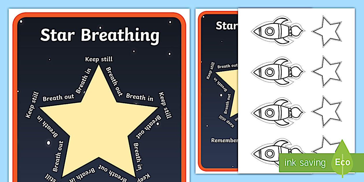 Star Breathing Display Poster – CfE Health and Wellbeing