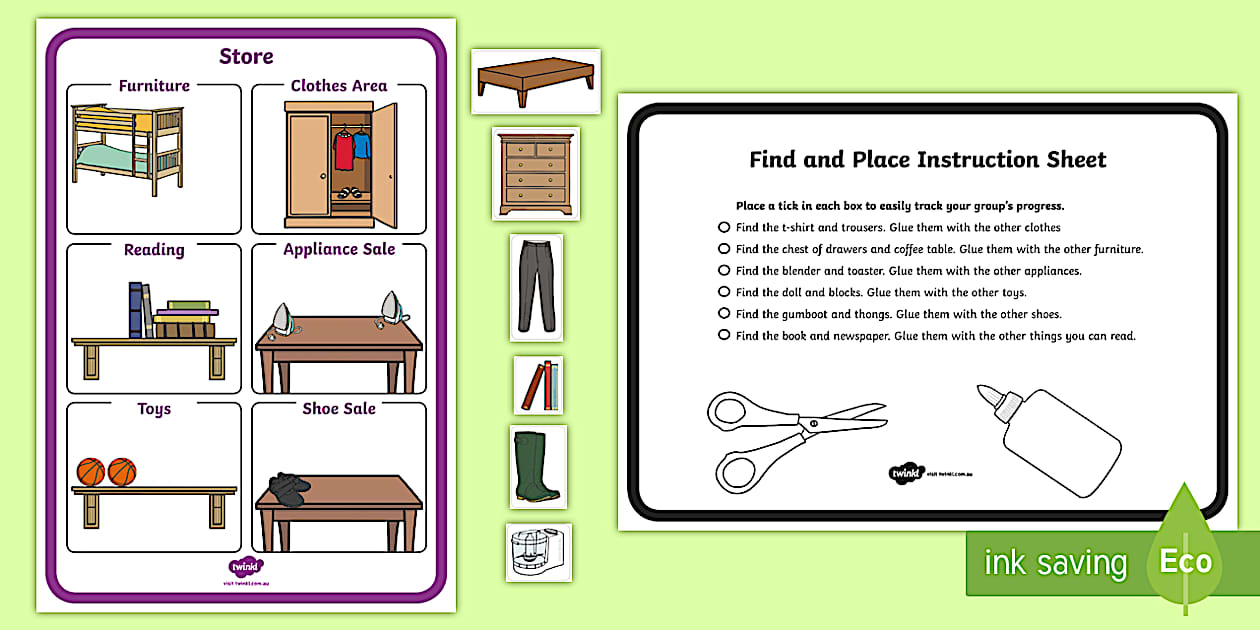 Going Shopping Can You Find...? Poster and Prompt Card Pack