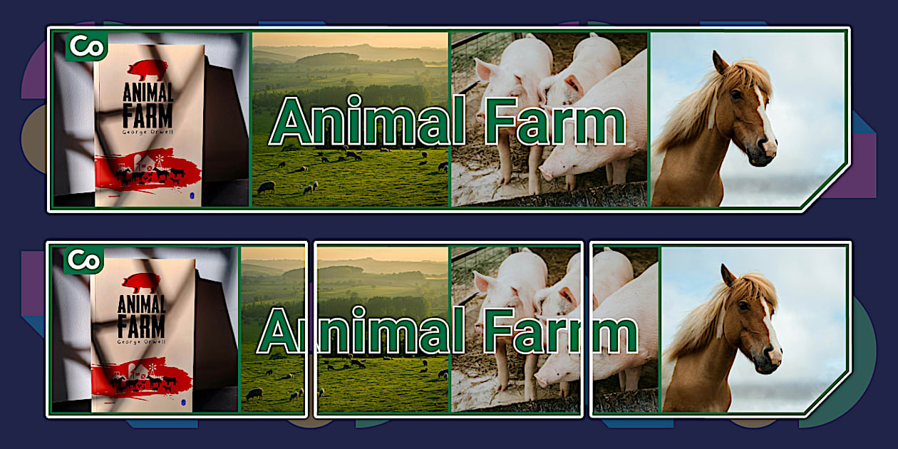 Animal Farm Display Banner (teacher made) - Twinkl
