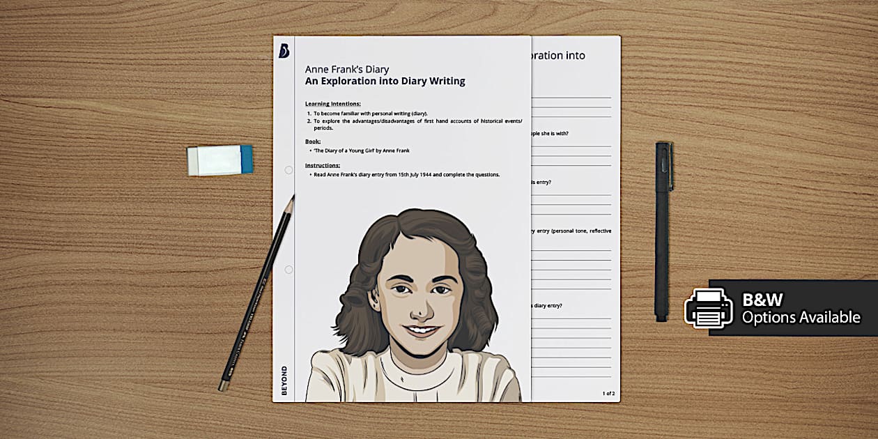 Anne Frank's Diary - An Exploration into Diary Writing