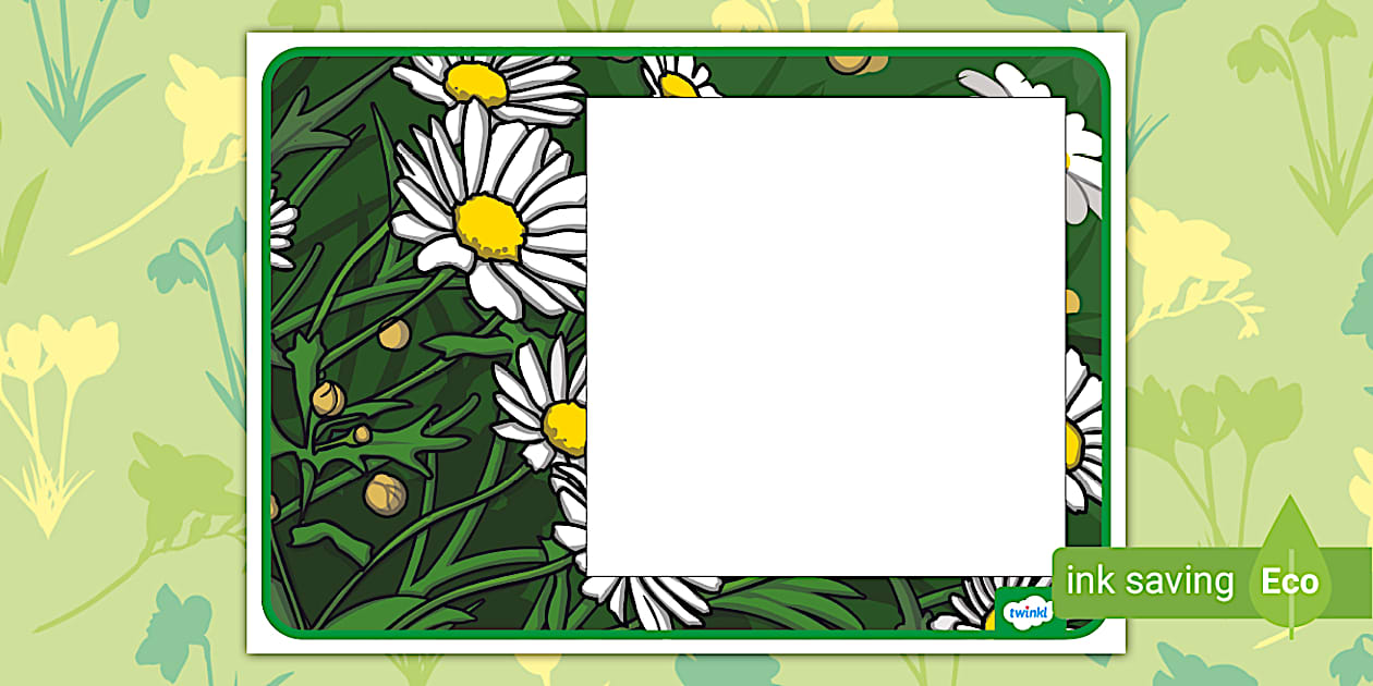 Daisy Photo Frame (teacher made) - Twinkl