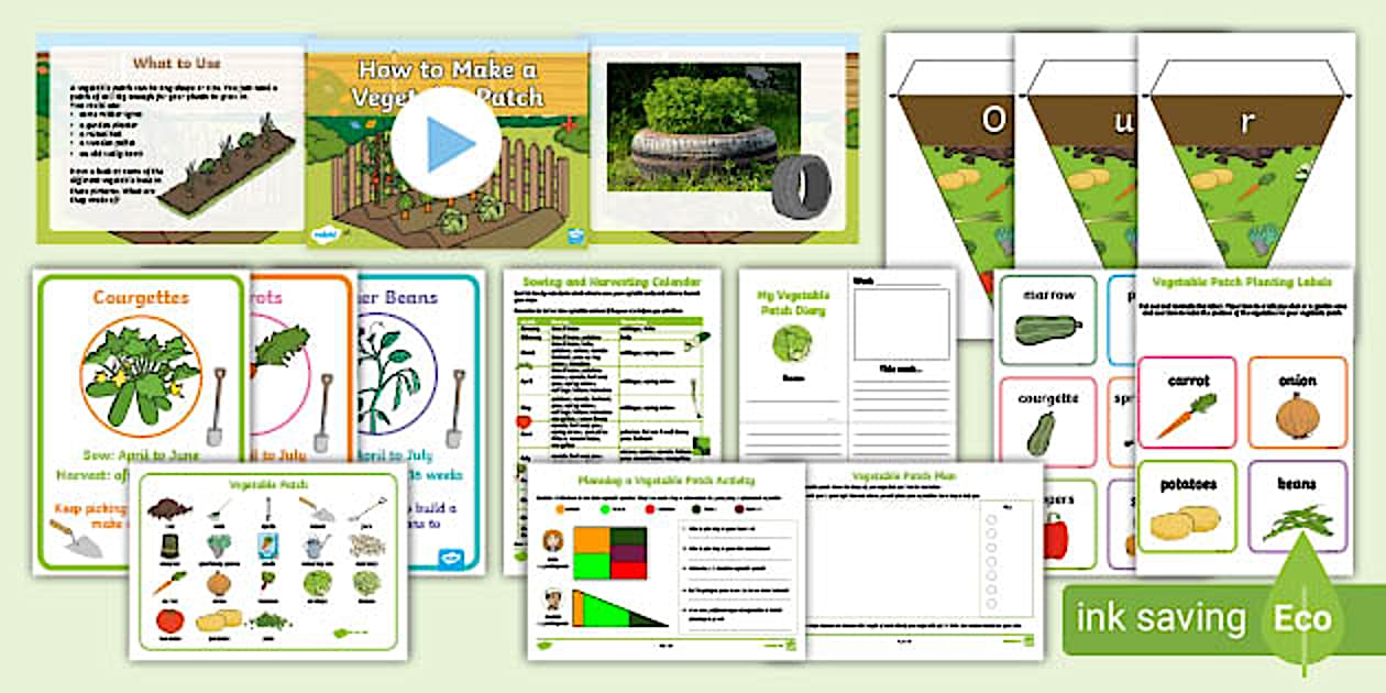 How to Create a Vegetable Patch Resource Pack - KS1 - Twinkl