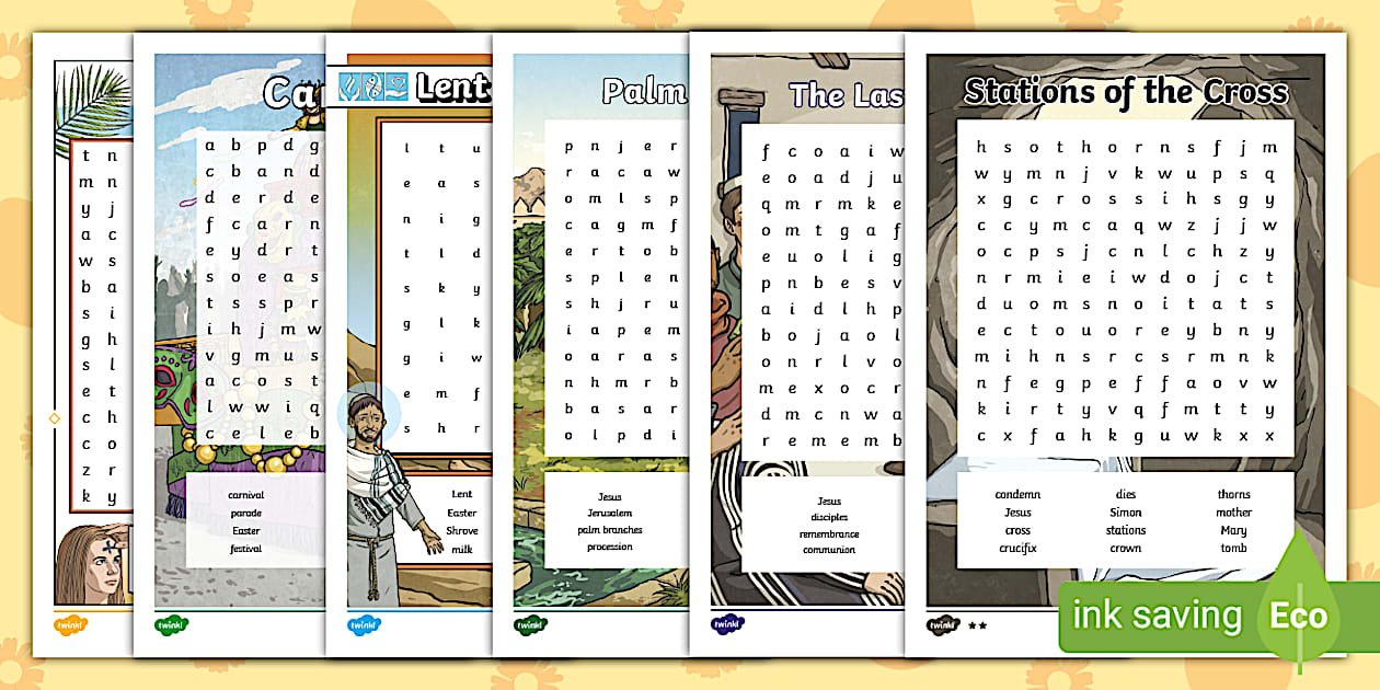 KS2 Easter Word Search Pack (teacher made) - Twinkl