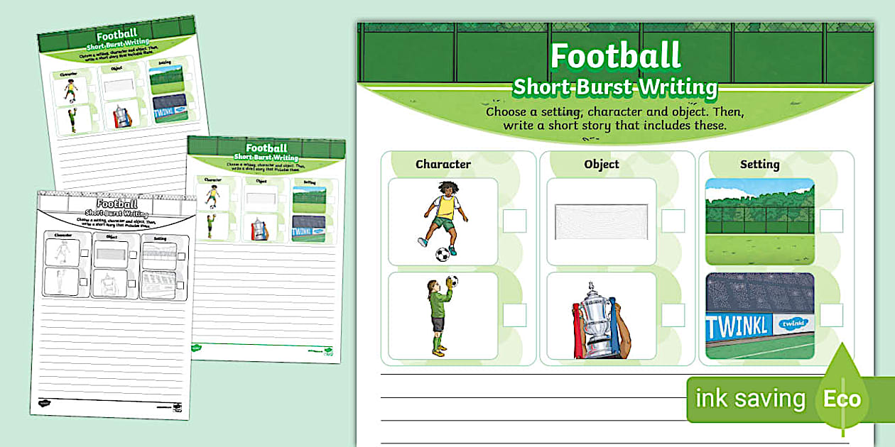 Football Short Burst Writing Template (teacher made)