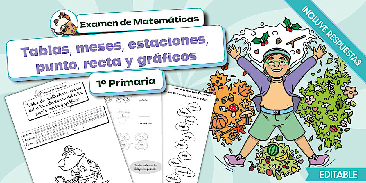 Examen competencial de Primer ciclo: Matemáticas