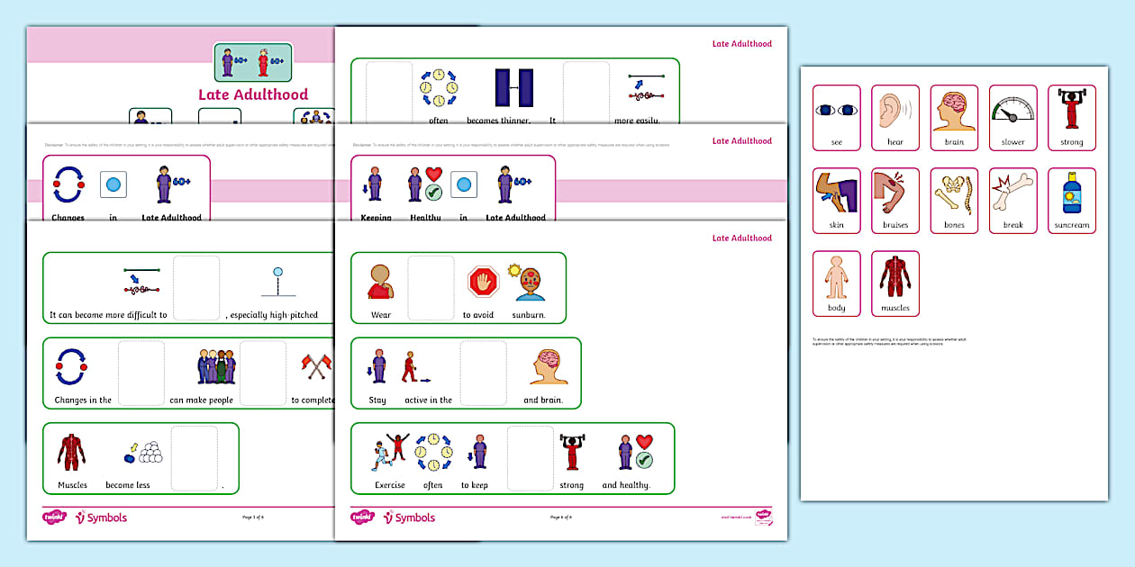 Twinkl Symbols: Science: Year 5: Late Adulthood - Twinkl