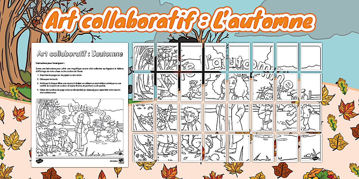 Art collaboratif : L'automne - Twinkl Arts (teacher made)