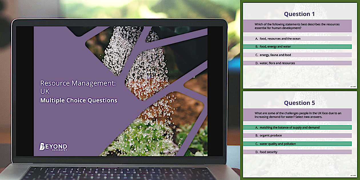 AQA Resource Management: The UK Multiple Choice PowerPoint