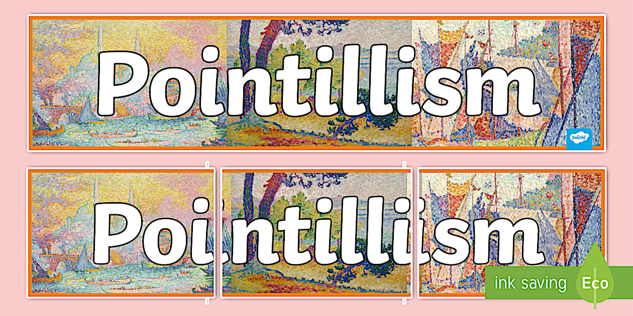 Pointillism Display Banner (teacher made) - Twinkl