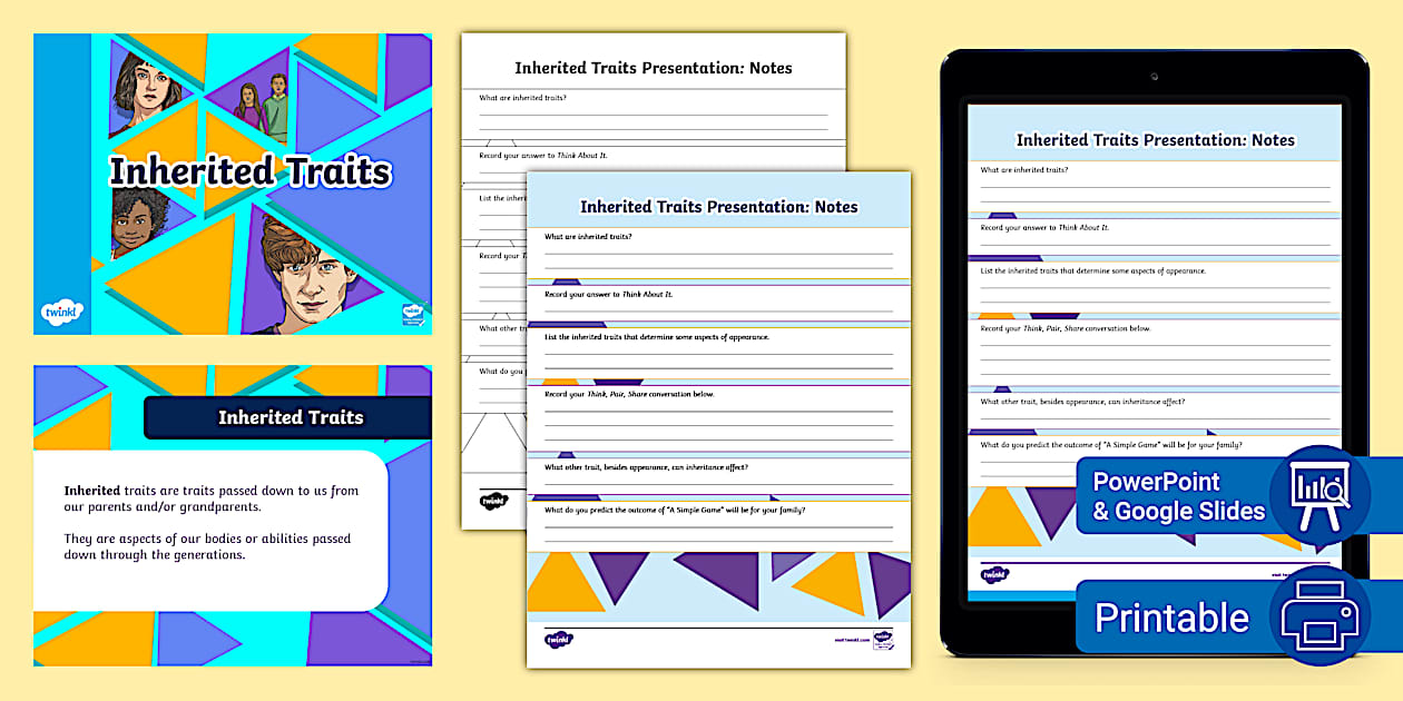 Inherited Traits PowerPoint & Google Slides for 3rd-5th
