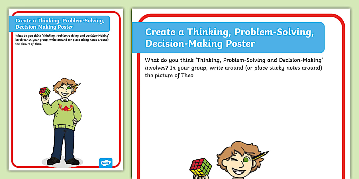 Create a Thinking, Problem-Solving, Decision-Making Poster