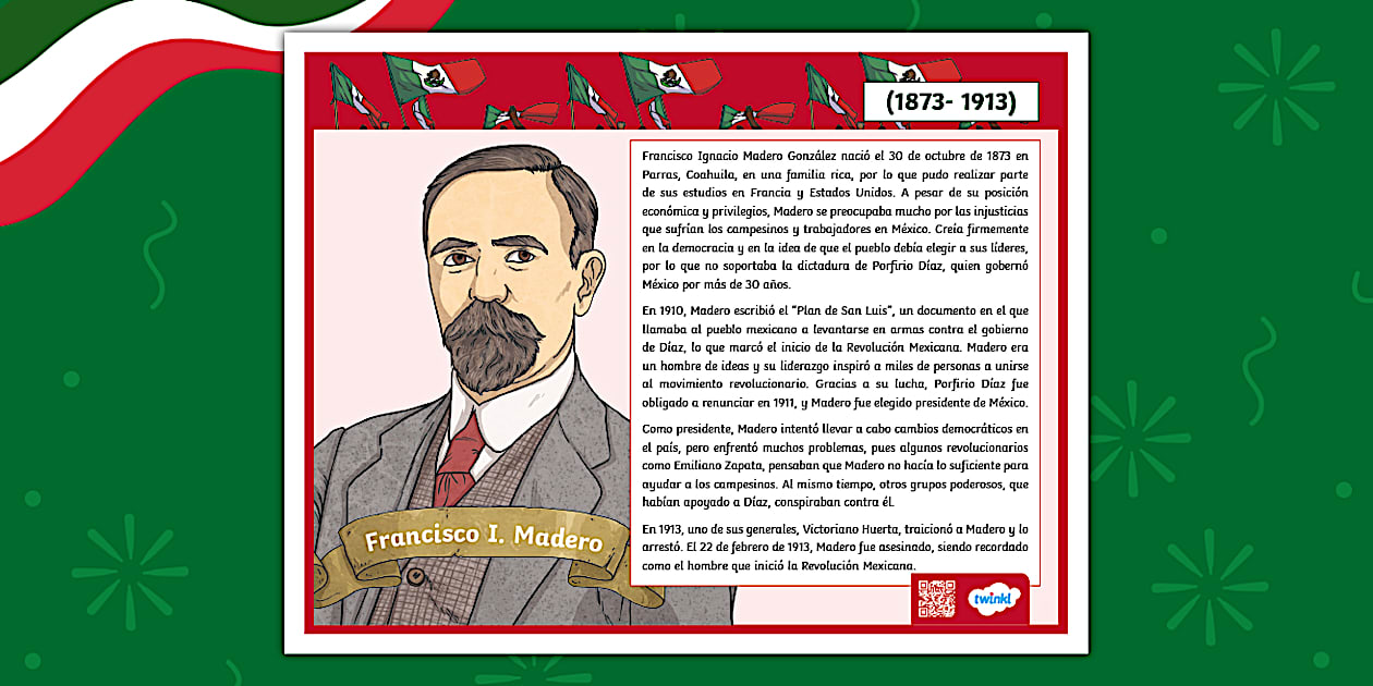 Biografía de Francisco I. Madero - Twinkl