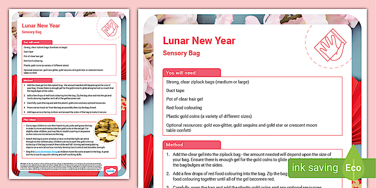 Lunar New Year Sensory Bag | Twinkl (Teacher-Made) - Twinkl