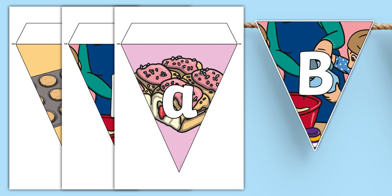 Bake Off Display Bunting (teacher made) - Twinkl