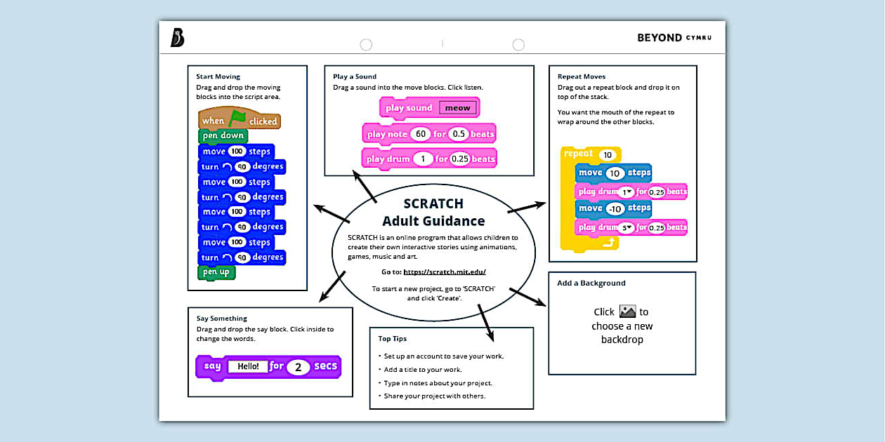 Scratch Adult Guidance (teacher made) - Twinkl