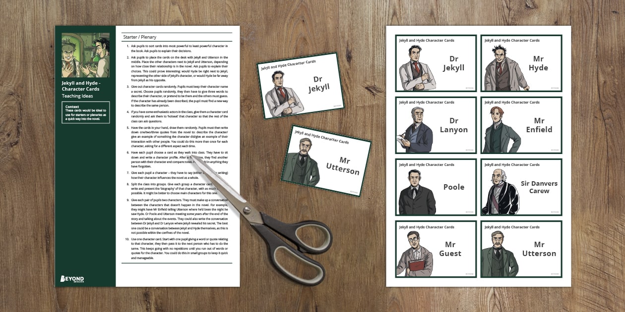 Jekyll and Hyde Character Cards Pack (teacher made) - Twinkl