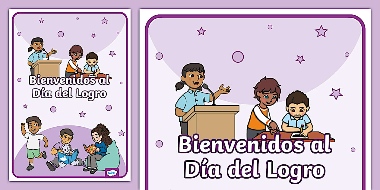 Póster: Bienvenidos al Día del Logro | Twinkl Perú
