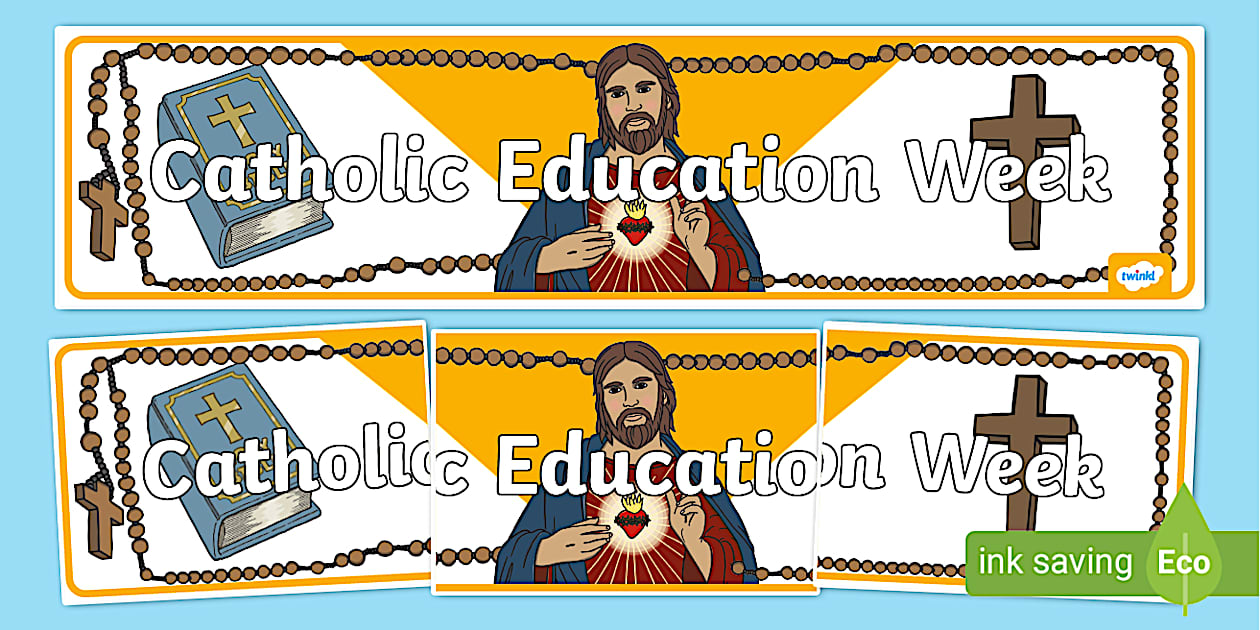 Catholic Education Week Banner (Teacher-Made) - Twinkl