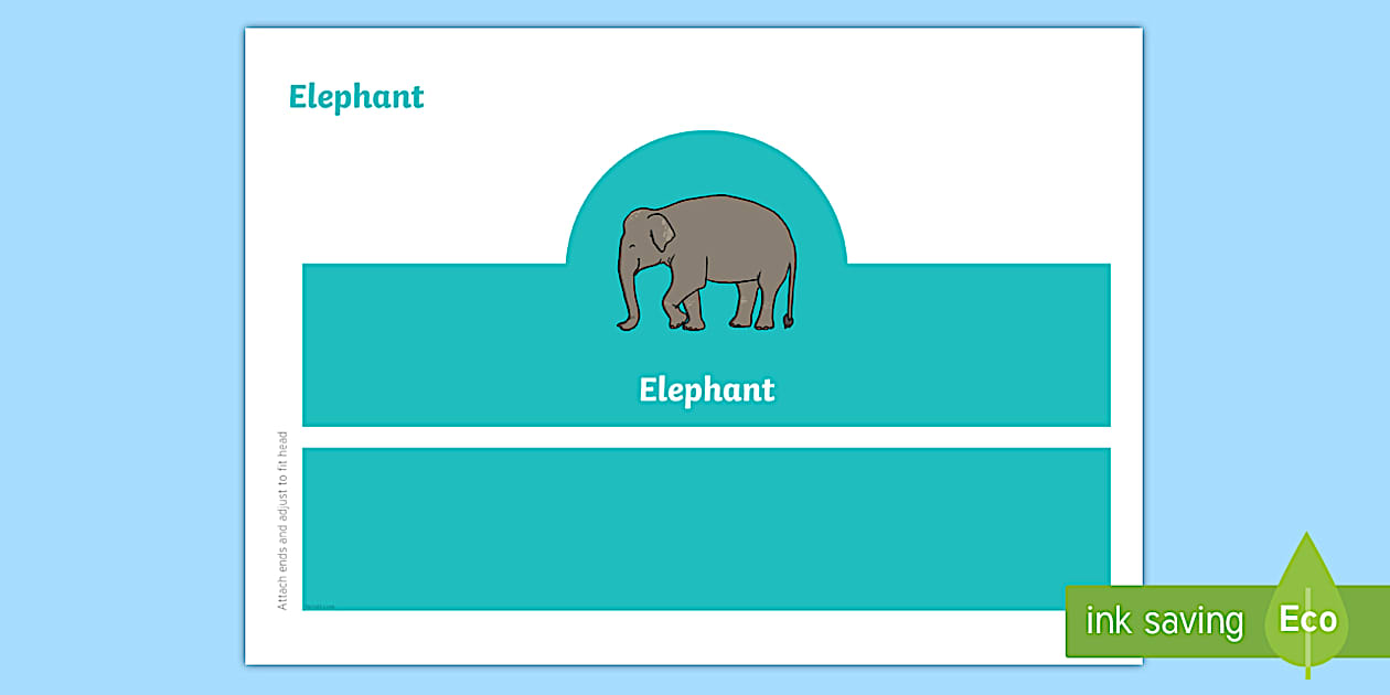 Elephant Role-Play Headband (teacher made) - Twinkl