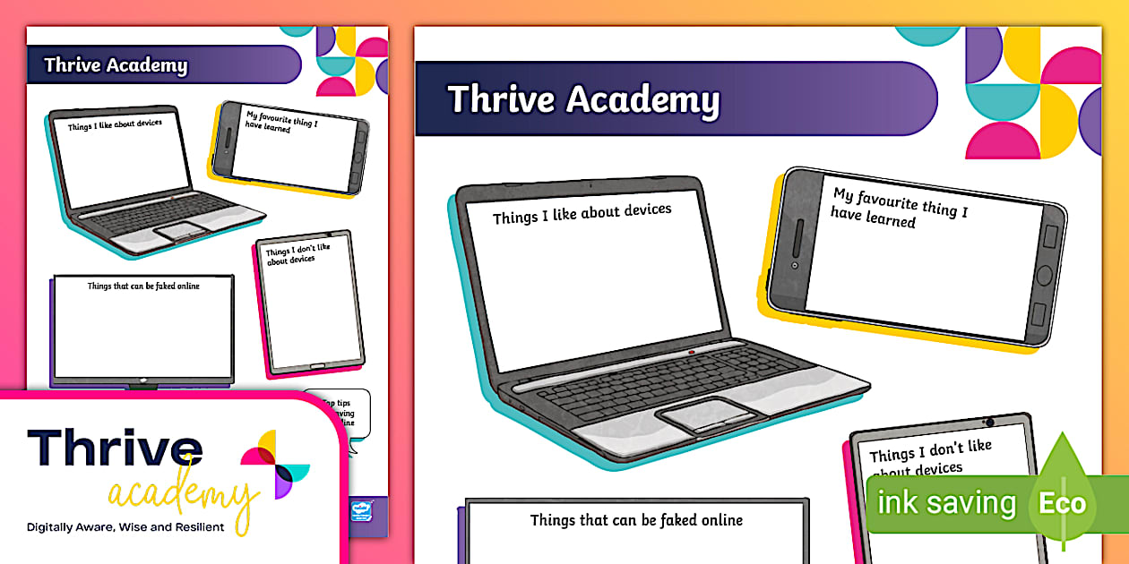FREE! - Thrive Academy Workshop Activity Sheet - Twinkl