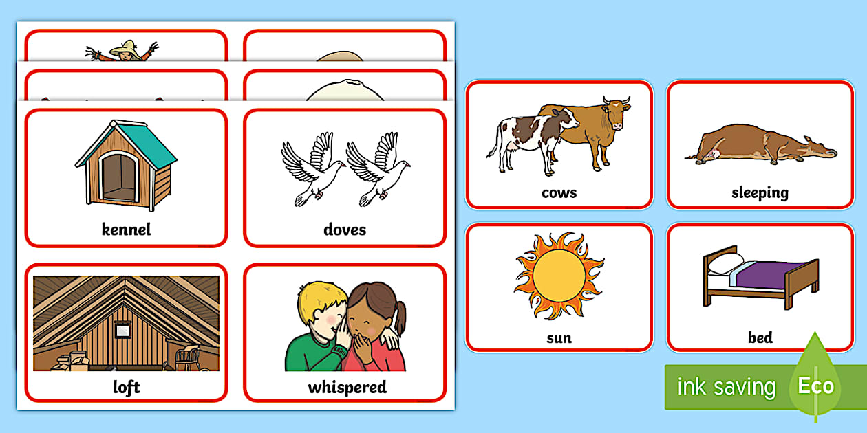 'Dingle Dangle Scarecrow' nursery rhyme picture flashcards!