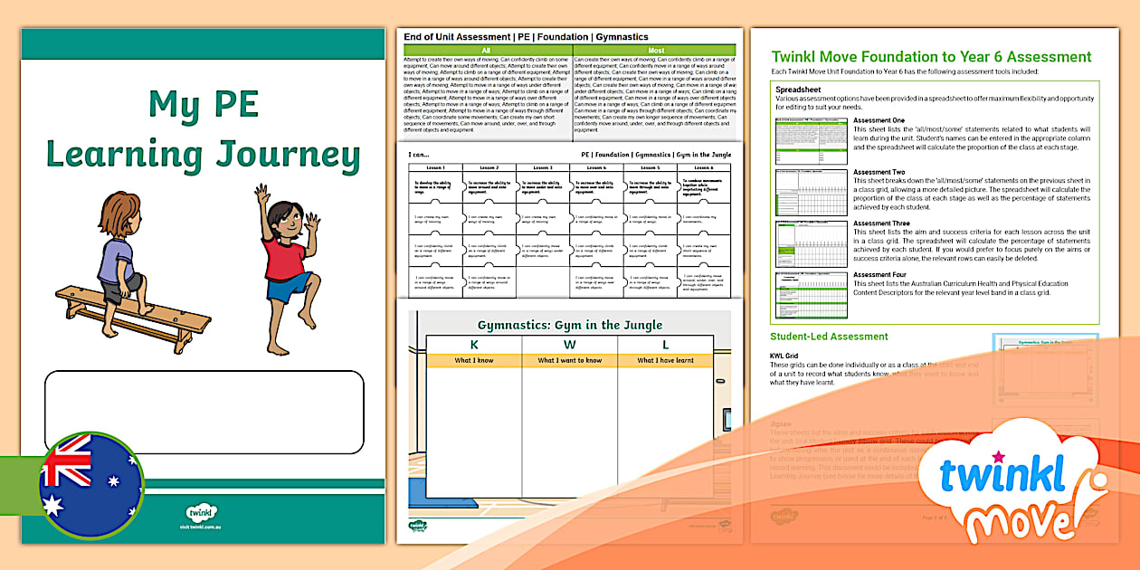 Move PE Foundation: Gymnastics in the Jungle Lesson: Assessment Pack