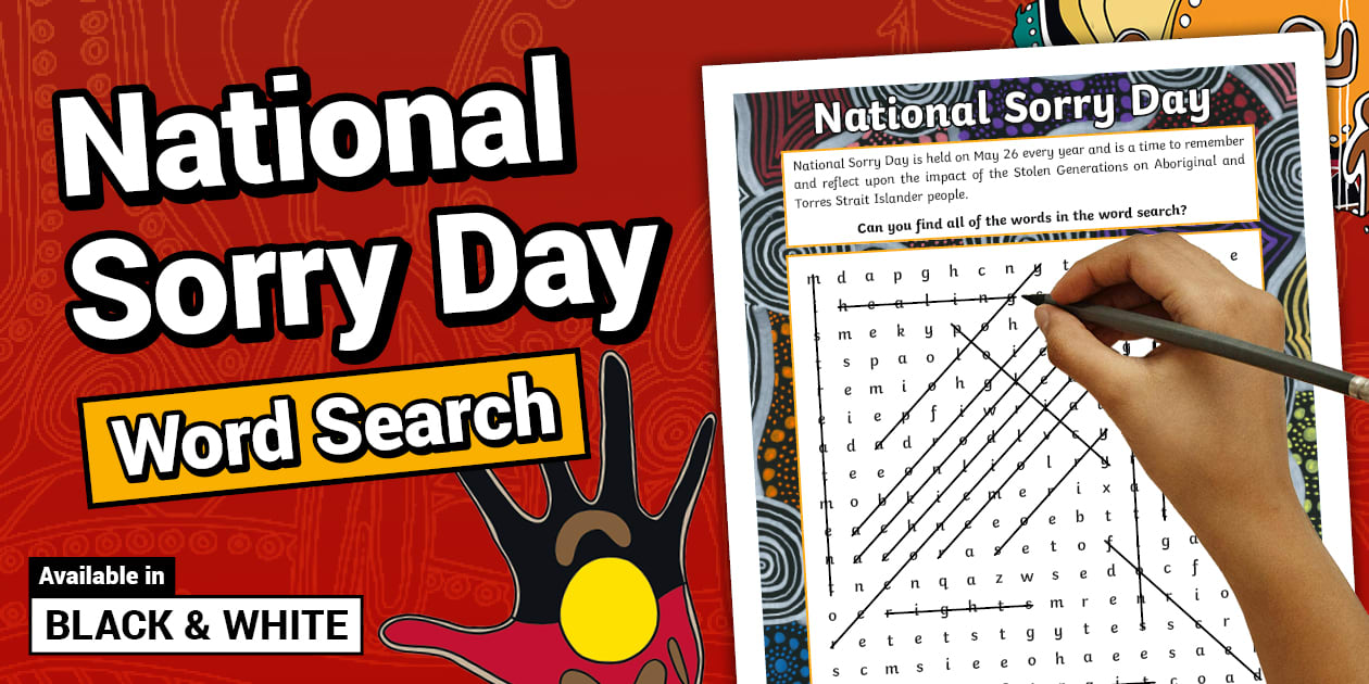 National Sorry Day Word Search | Primary Resources