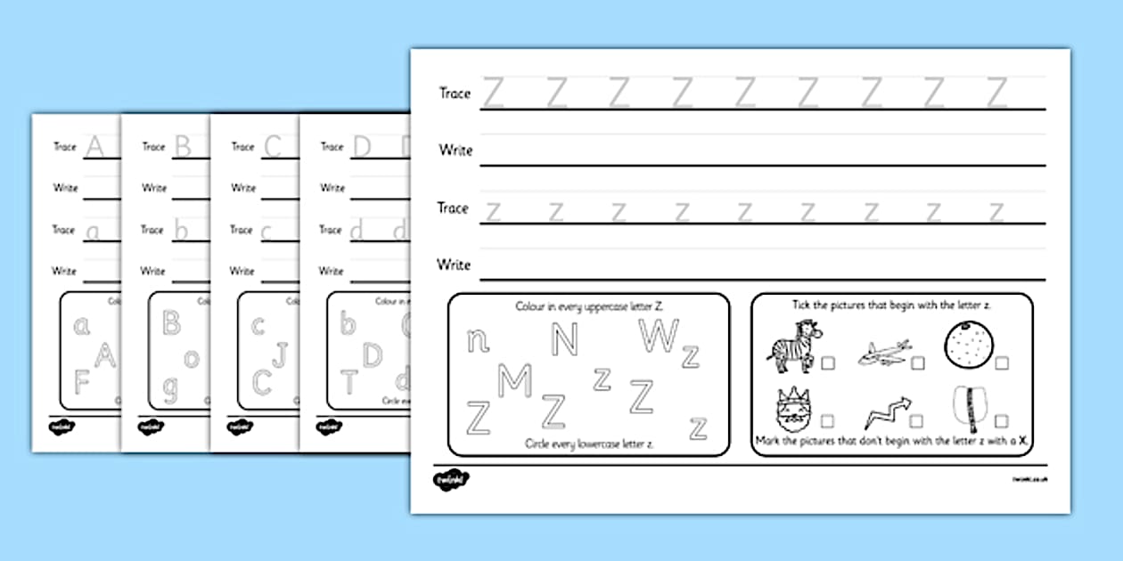 Alphabet Practise Worksheet / Worksheets - ESL Alphabet Handwriting ...