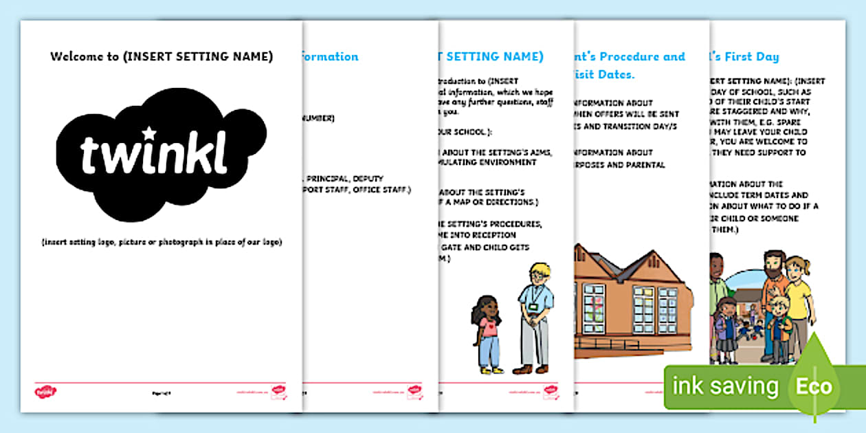 Transition Booklet for New Reception/Foundation Starters