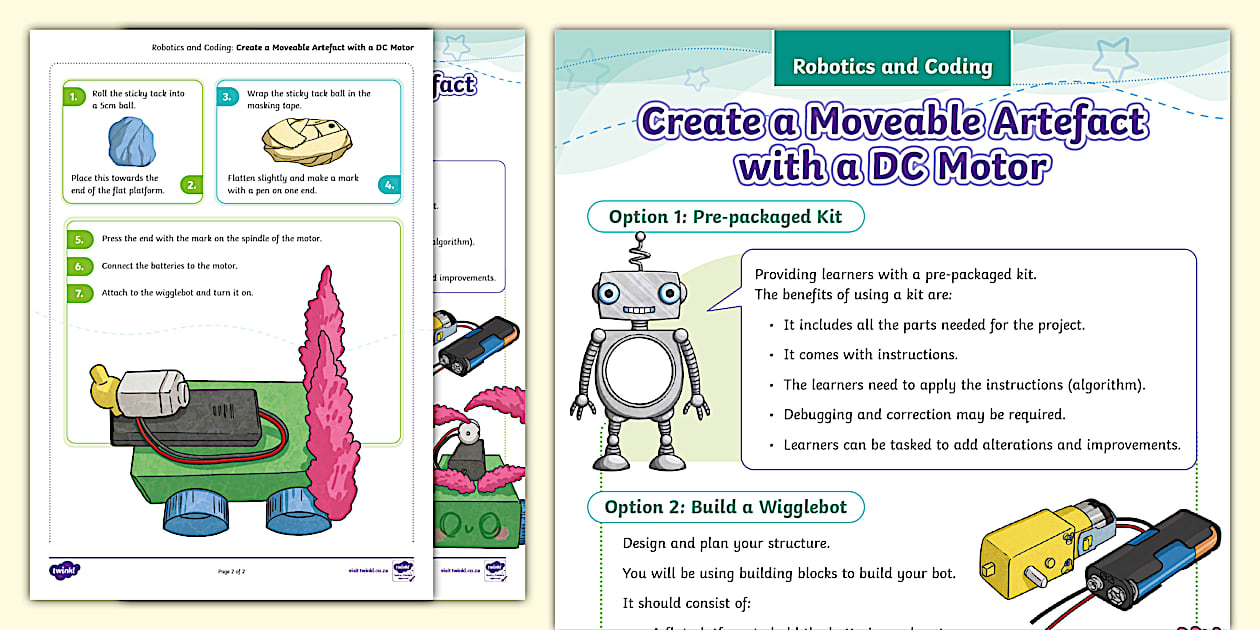 Robotics And Coding Wigglebot Lehrer Gemacht Twinkl