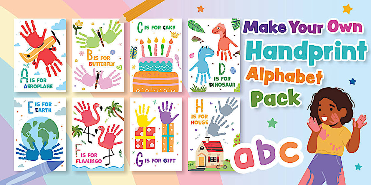 Make Your Own Handprint Alphabet Pack
