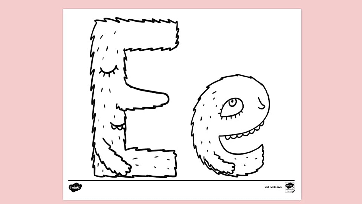 Ee Colouring | Colouring Sheets (teacher made) - Twinkl