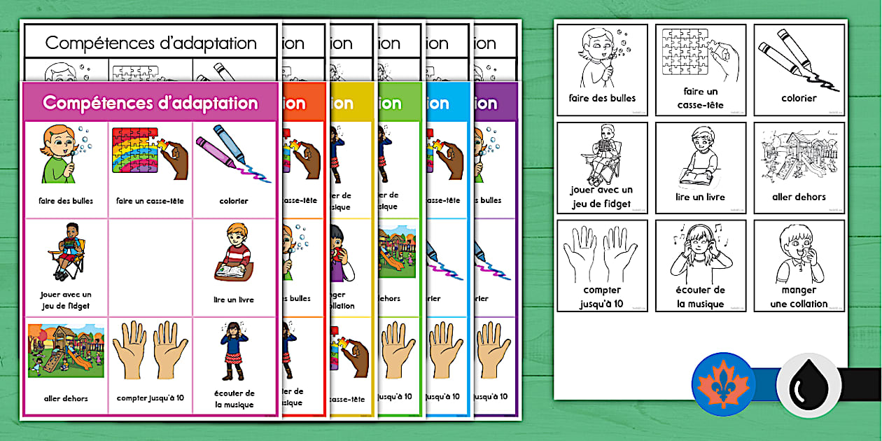 Coping Skills Bingo French