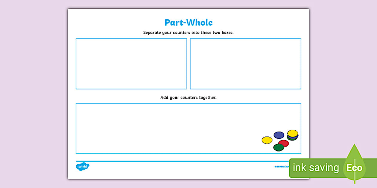 Part-Whole Reception Class Worksheet | Maths | EYFS - Twinkl