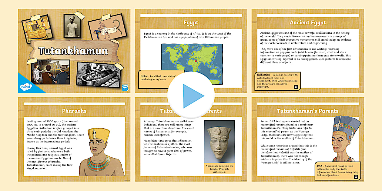 Tutankhamun PowerPoint - Ancient Egypt KS2 (teacher made)