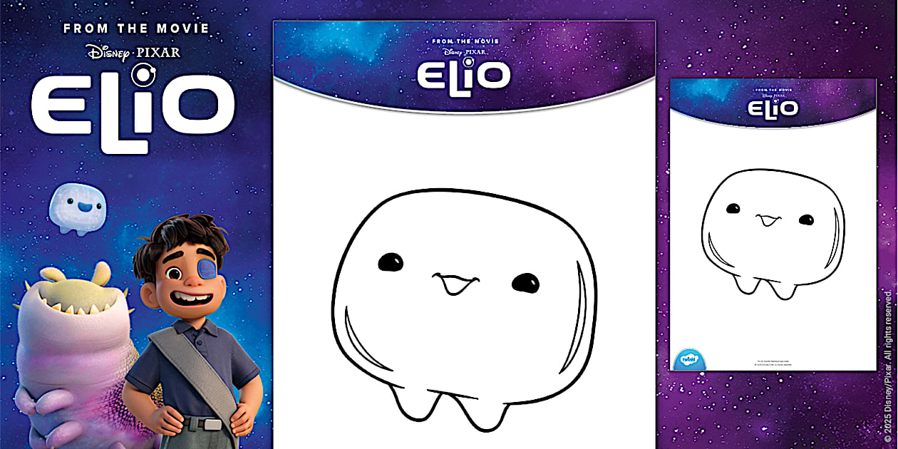 Elio: Ooooo Colouring Page