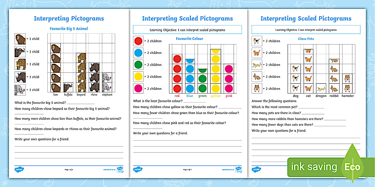 Data Handling Worksheets - Mathematics - Twinkl South Africa