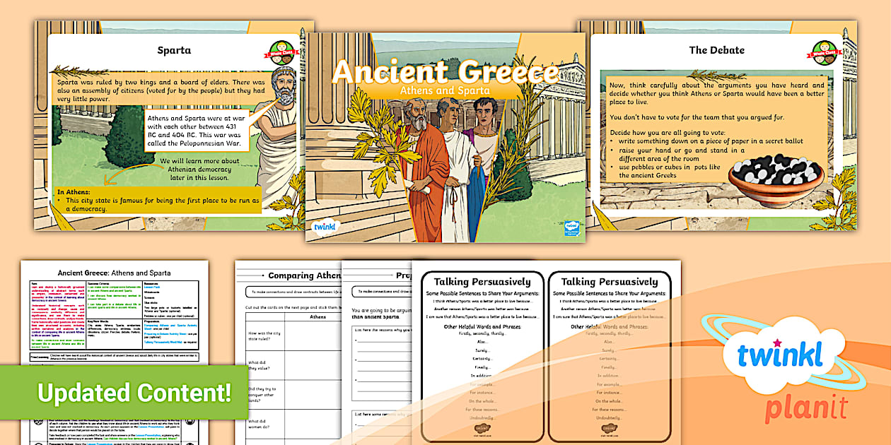 History: Ancient Greece: Athens and Sparta UKS2 Lesson 4