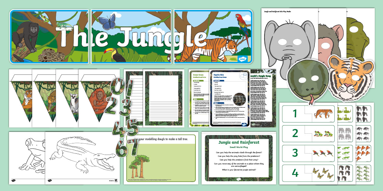 Childminder Jungle and Rainforest EYFS Resource Pack