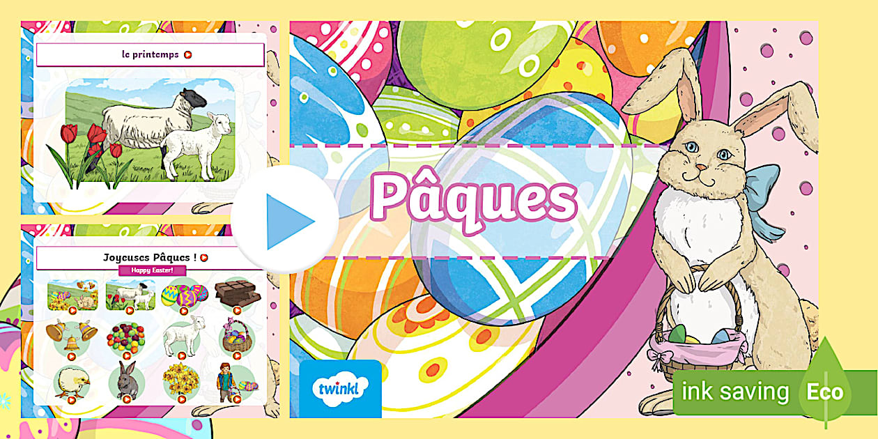 👉 French Easter Words - PowerPoint Resource - Twinkl