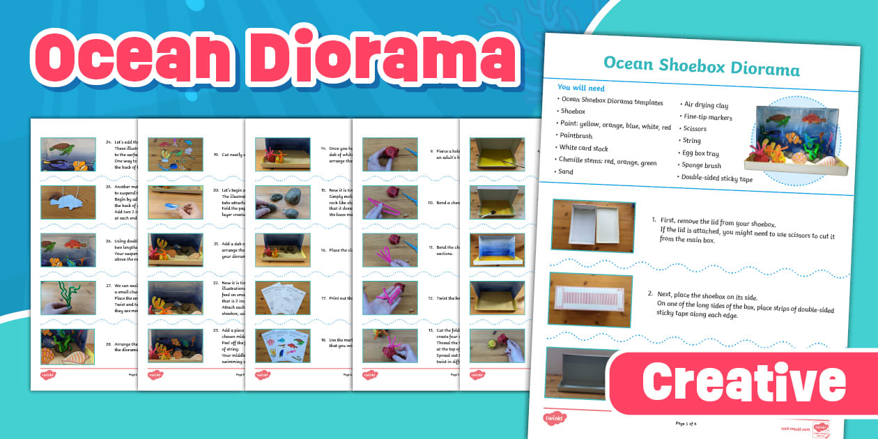 Ocean Shoebox Diorama