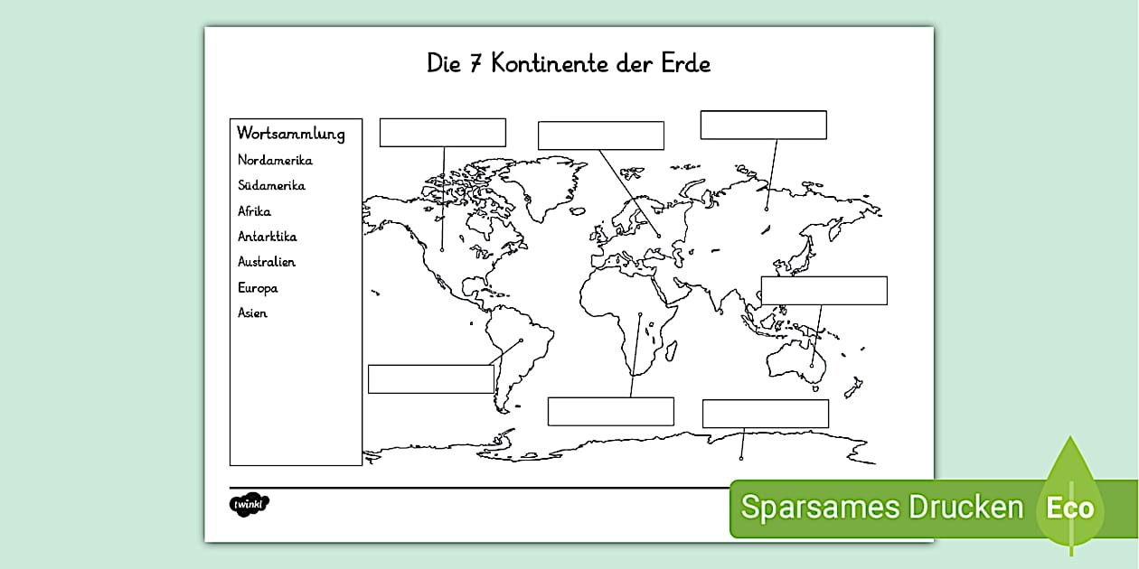 Kontinente Arbeitsblatt 5 Klasse – BERYSV