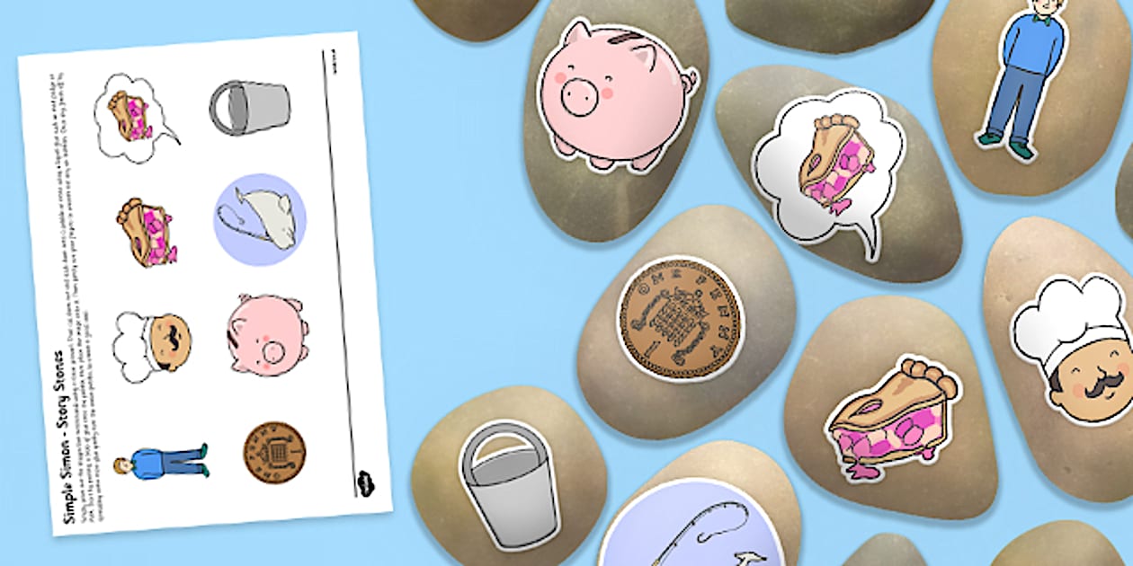 Simple Simon Story Stone Image Cut-Outs - Twinkl